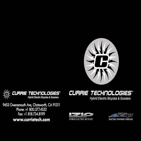 Currie Technologies - High Performance Electric Bicycles & Scooters | PPT