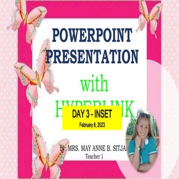POWERPOINT PRESENTATION - hyperlink.pptx | Computer Software and ...