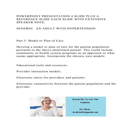 POWERPOINT PRESENTATION 4 SLIDE PLUS A REFERENCE SLIDE EACH SLIDE WI | PDF