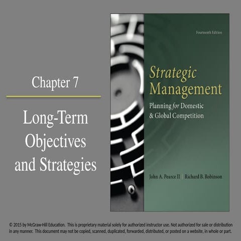 Powerpoint Presentation Objectives and Strategies Long Term | PPT