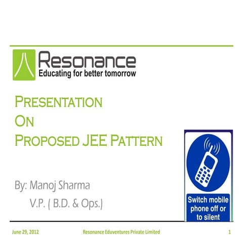 Power Point Presentation for JEE exam detail.pdf