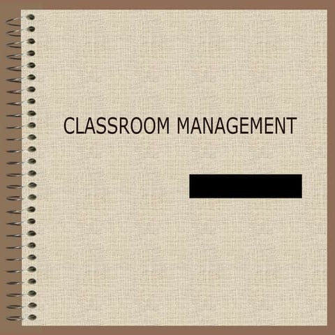 classroom management | PPT
