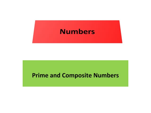 Prime and Composite Numbers | PPTX