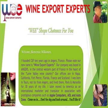 Impact of wine exports | PPTX