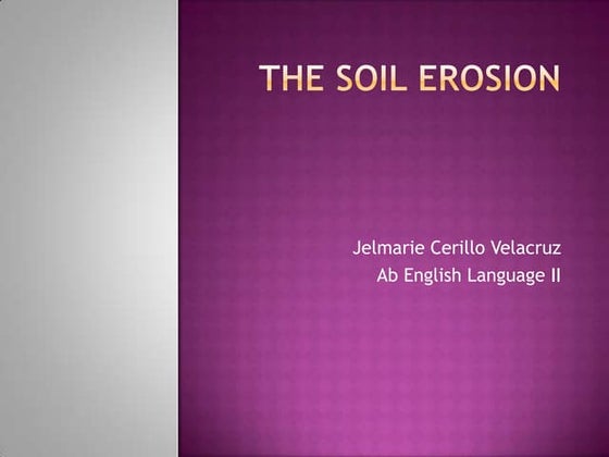 Soils erosion | PPT