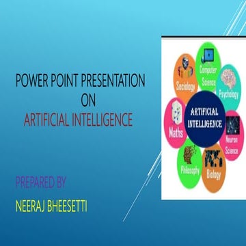 PPT ON ARTIFICIAL INTELLIGENCE | PPT