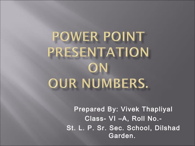 6th class ppt whole numbers | PPTX