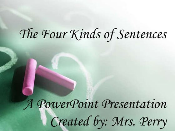 Four types-of-sentences | PPT