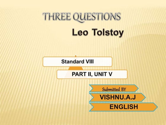 Three questions 1 | PPT