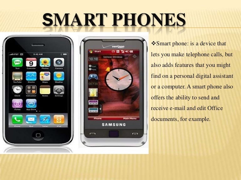Powerpoint presentation (smart phones)