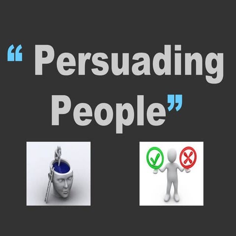 Persuading People | PPT | Talk Show | Genres