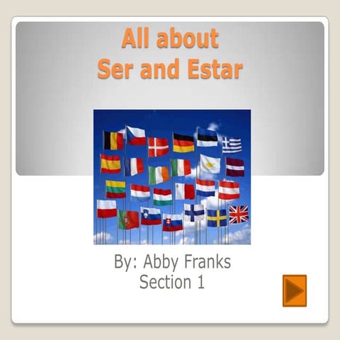 Ser vs-estar | PPT
