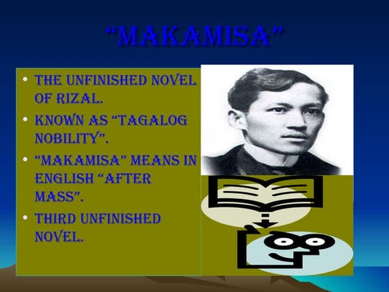 MAKAMISA-REPORT in Rizal's Life and Works.pptx | Fiction | Books and ...