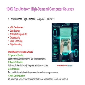 100% Results from High-Demand Computer Courses | PDF