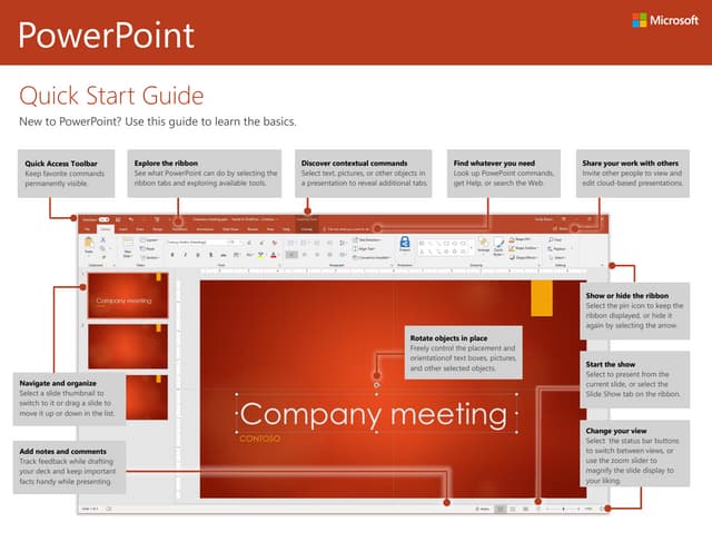 Powerpoint 2016 Quick Start Guide | PDF
