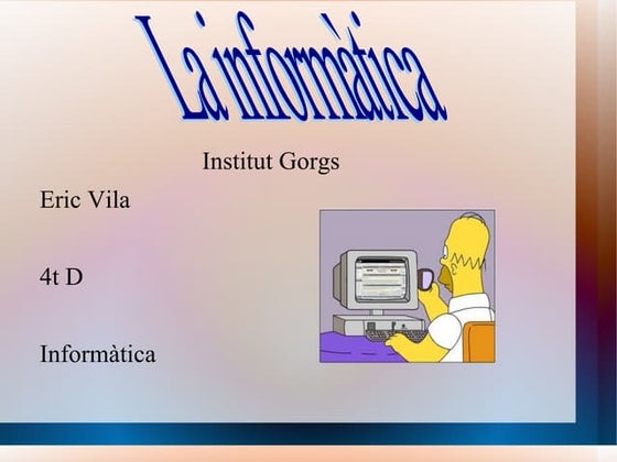 Power point informàtica 4t | PPT