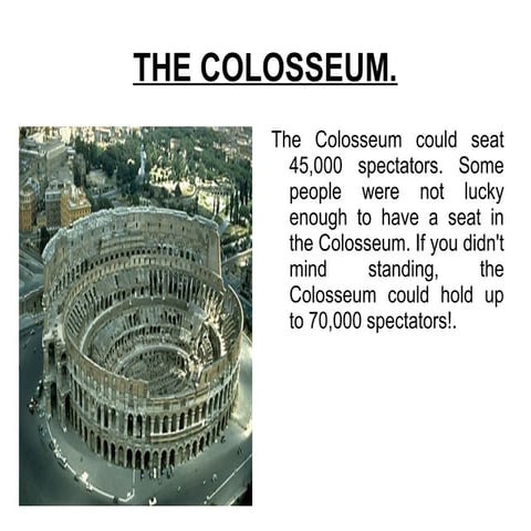 Rome: Colosseum, Roman Baths and Circus Maximus | PPT