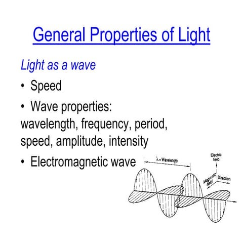 properties of light pptx presentation slide | PPT