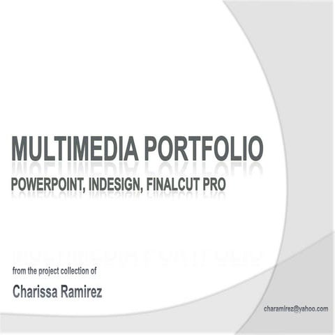 Multimedia Design Portfolio | PDF