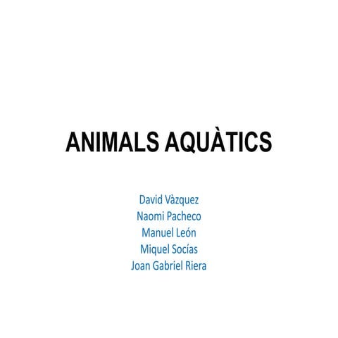 Power points animals aquatics2 | PPT