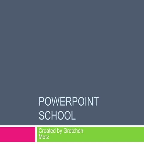 Power Point School | PPTX