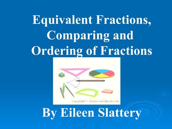 Compare fractions - Grade 4 | PPT