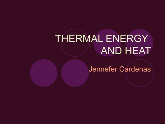 HEAT ENERGY / THERMAL ENERGY ( 3 TYPES OF EAT TRANSFER) | PDF