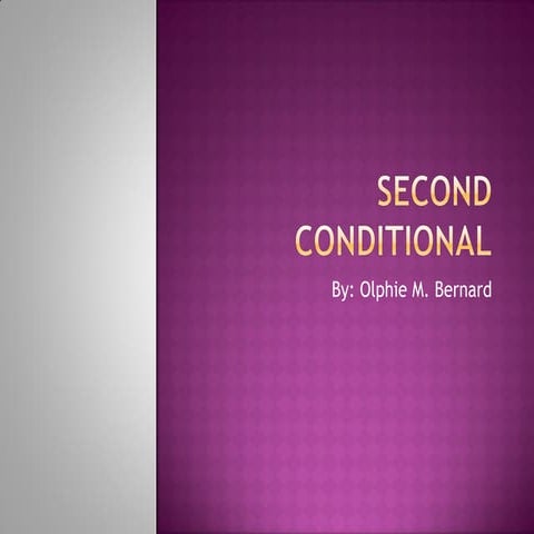 Power point second conditional | PPT