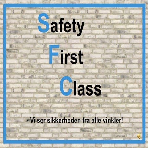 Powerpoint Safety First Class | PPTX