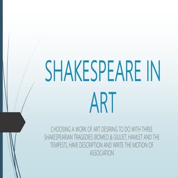 Shakespeare in art | PPTX