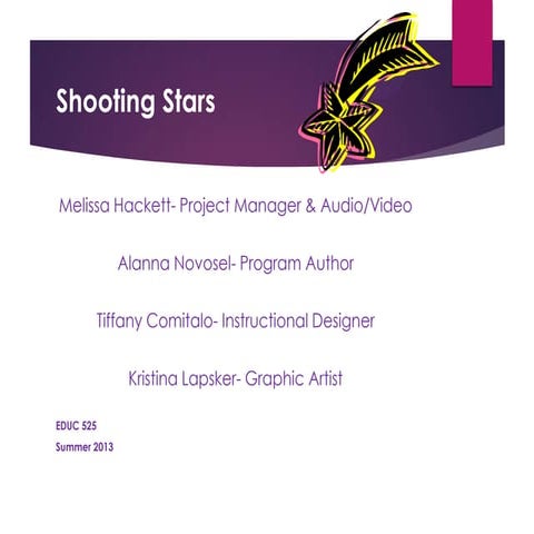 Power point shooting stars final | PPT
