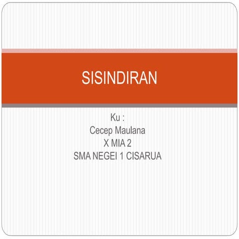 Sisindiran dina basa Sunda | PPTX
