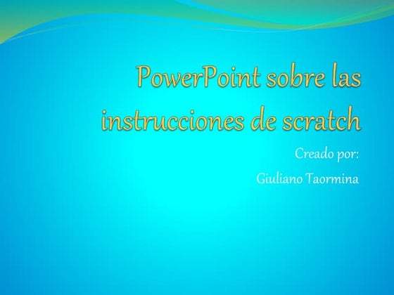 Los comandos de scratch | PPT