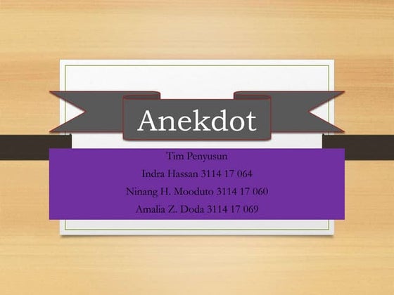 Anekdot | PPTX