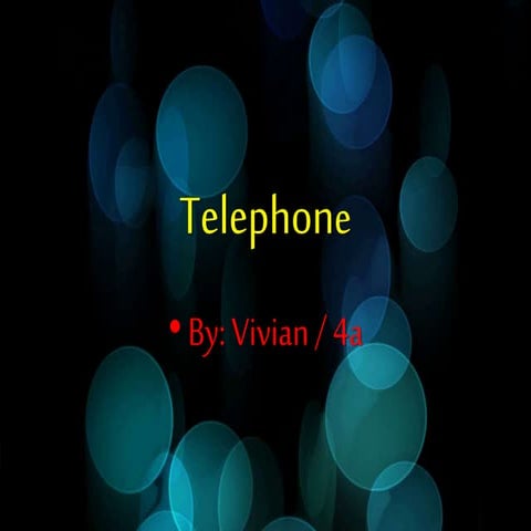 Power point telephone by Vivian Sekolah CitraBerkat | PPTX