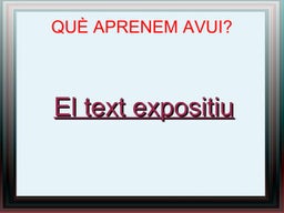 Textos explicatius | PPT
