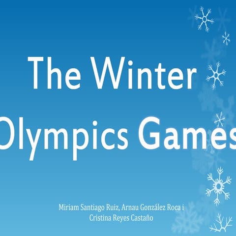 Power point the_winter_olympics_games_ | PPT