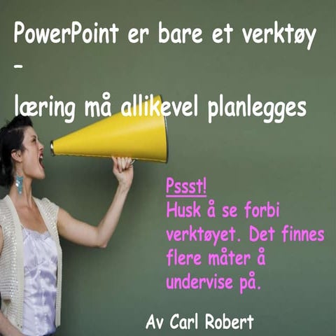 PowerPoint til bruk i undervisning | PPTX
