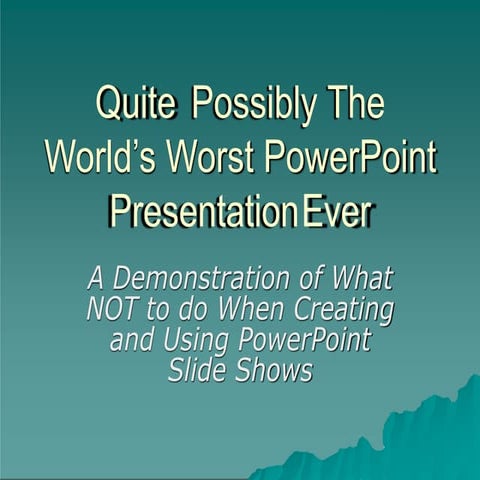 Powerpoint tips and tricks - what not to do | PPTX