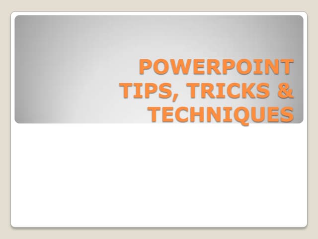 PowerPoint 101 | PPTX