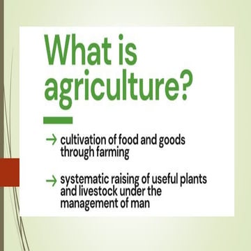 Sag agricultural crops production nc ii | PDF