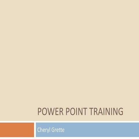 PowerPoint Training | PPTX