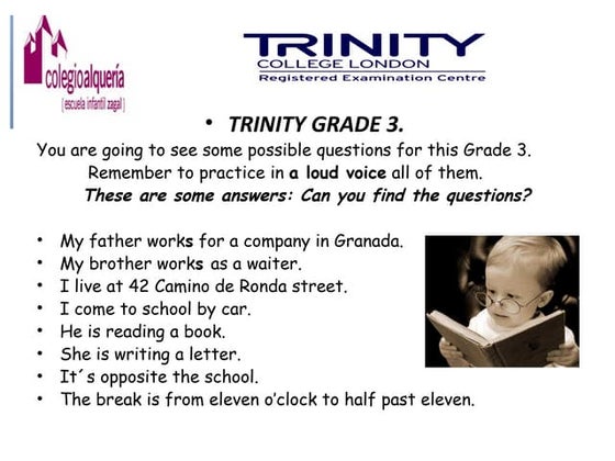 TO PRACTICE GRADE 3 TRINITY | PPT