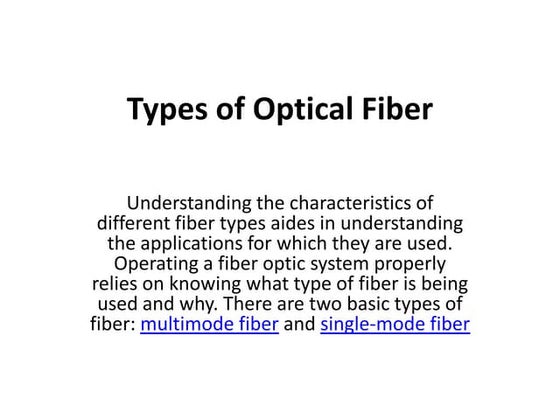 OPTICAL FIBER COMMUNICATION PPT | PPTX