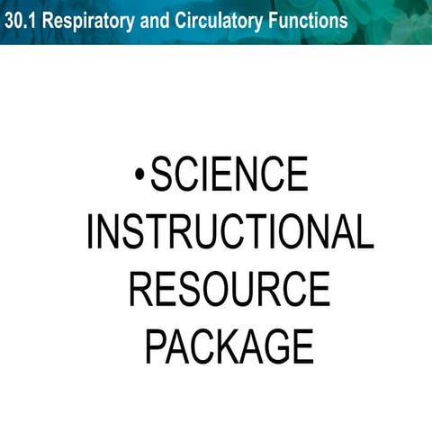 Human Respiratory and Circulatory system | PPT
