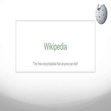 Powerpoint Wikipedia VIVES | PPTX