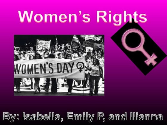 Women's Rights Movement | PPTX | Politics