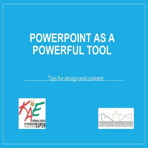 Powerpoint as a powerful tool | PDF