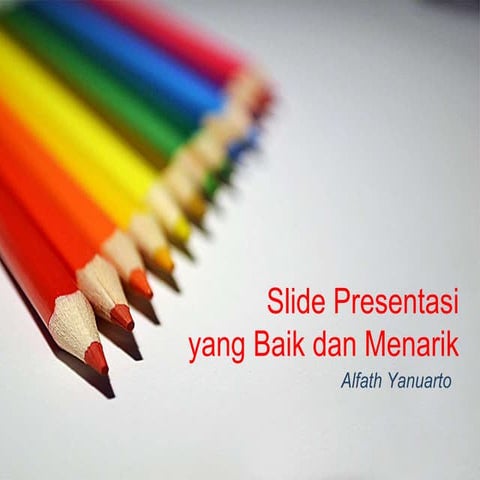 Contoh Slide Presentasi Powerpoint yang Baik dan Menarik | PPTX