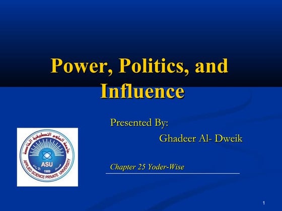 Power & influence | PPT
